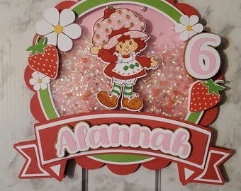 Strawberry Shortcake Cake Topper Set, Rosita Fresita Toppers - Etsy