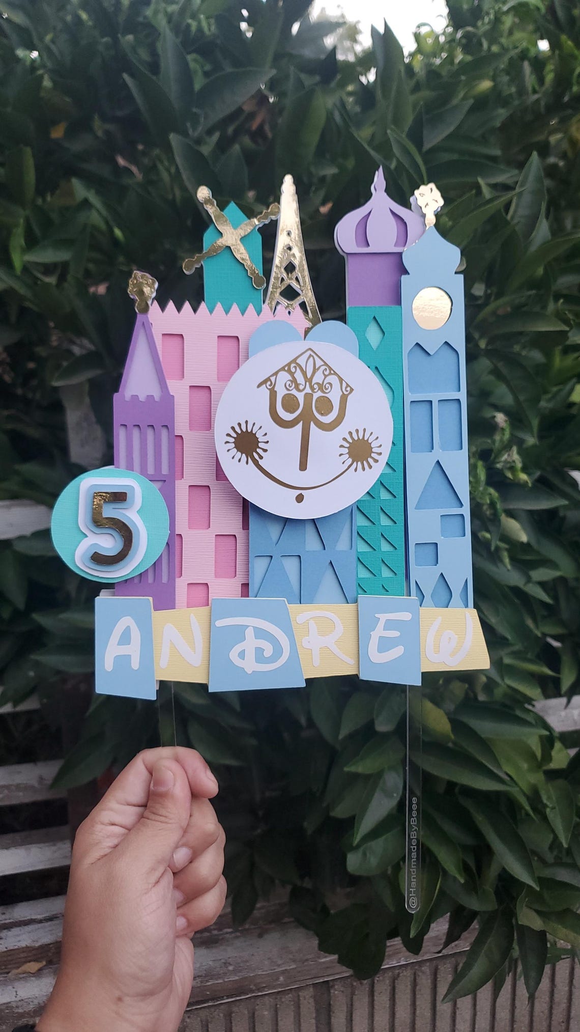 It's a Small World Cake Topper / Clock Tower - Etsy