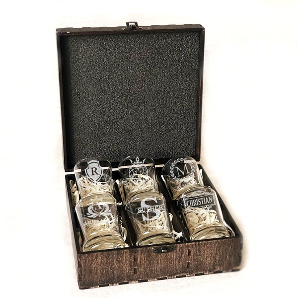 Shot Glass Box - Etsy