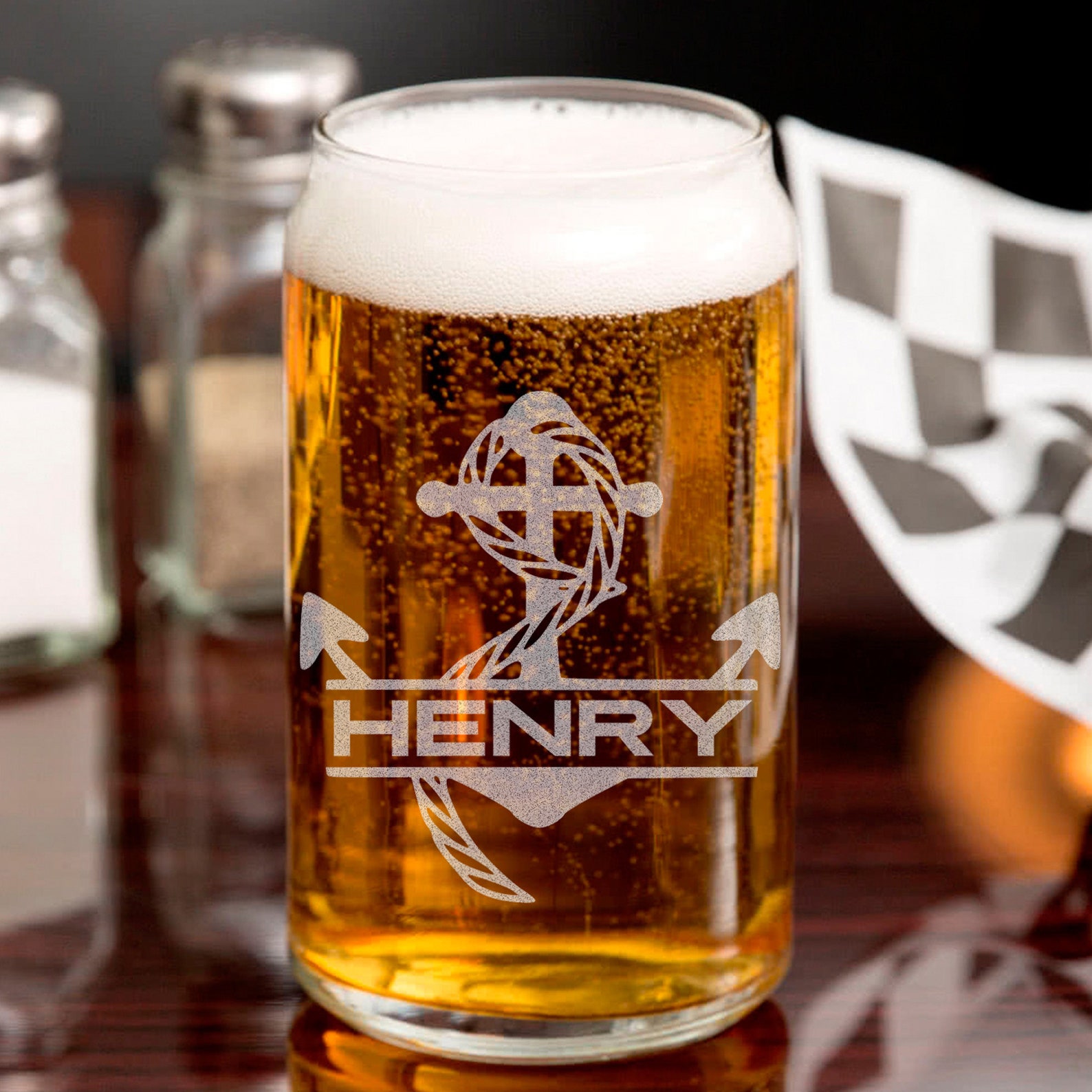 Custom Engraved Beer Glass Monogram Beer Glasses Beer Mugs - Etsy