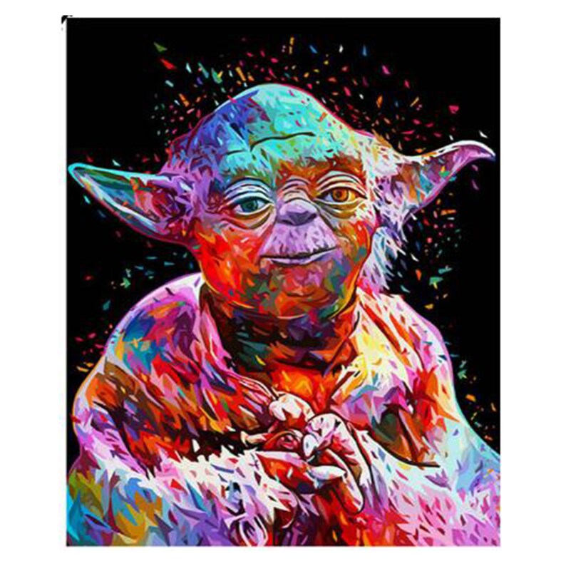 Diamond Painting Little Yoda star wars 5D DIY Full | Etsy