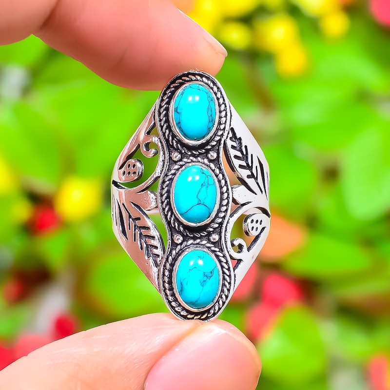 Turquoise Ring - Etsy