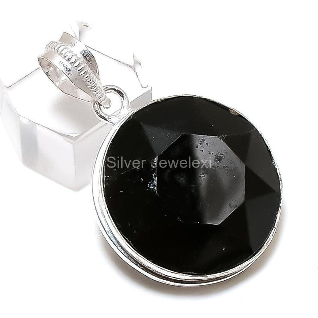 Rare Spinel Pendant, Gemstone Pendant, Black Pendant, 925 Sterling ...
