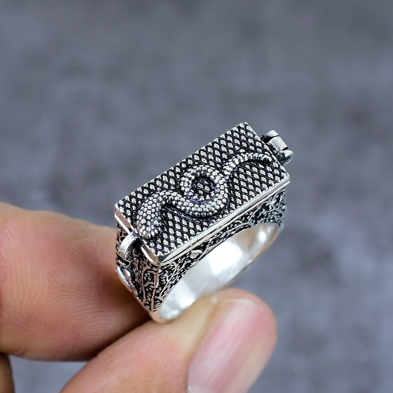 Secret Compartment Ring - Etsy