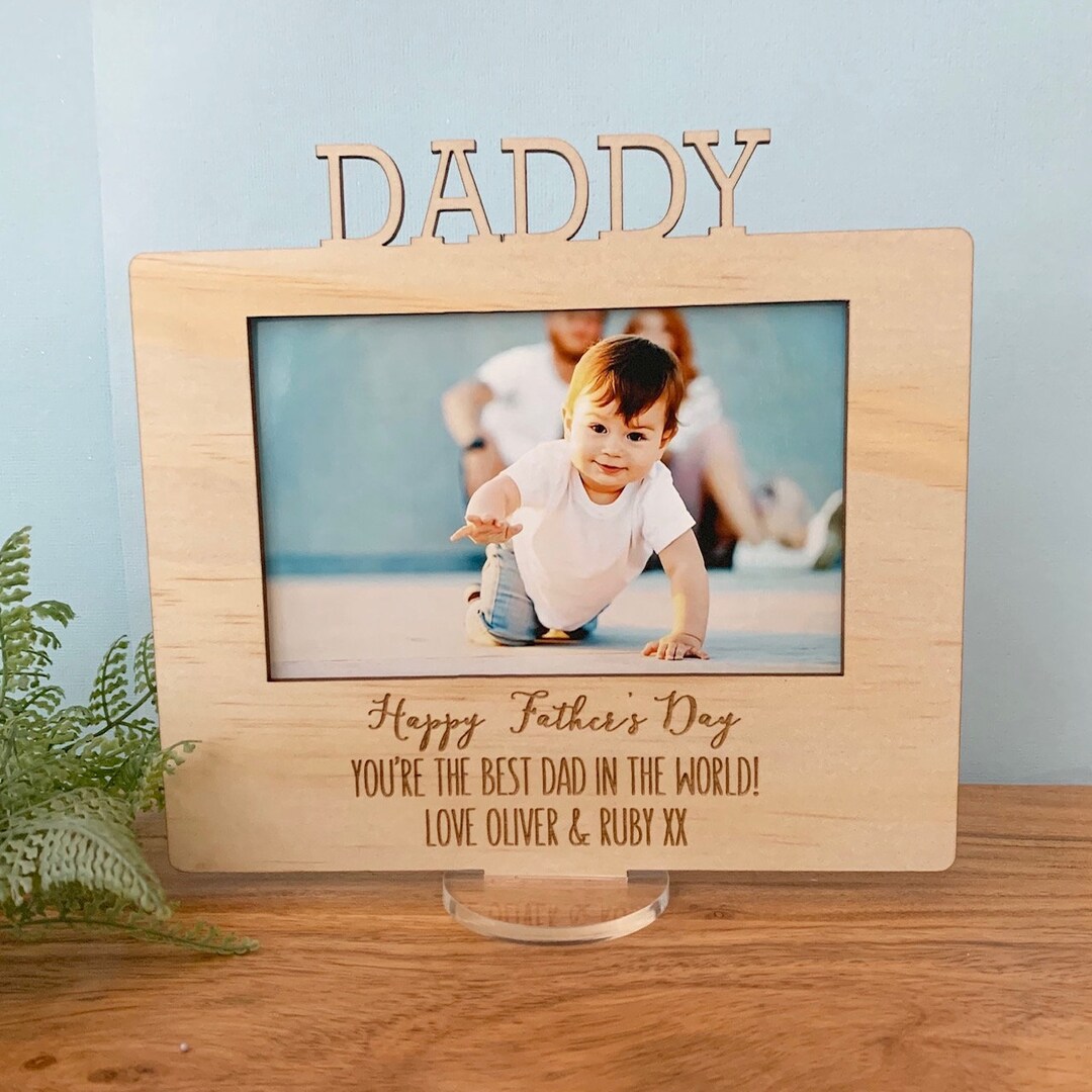 Custom Father's Day Photo Frame, Personalised Father's Day Gift, Frame ...