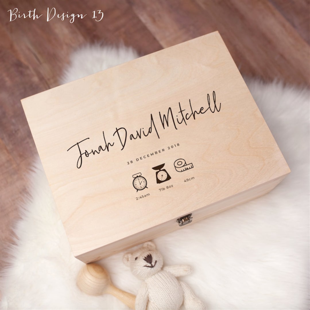 Personalised Baby Gift Keepsake Box - Personalised Baby Gifts for ...