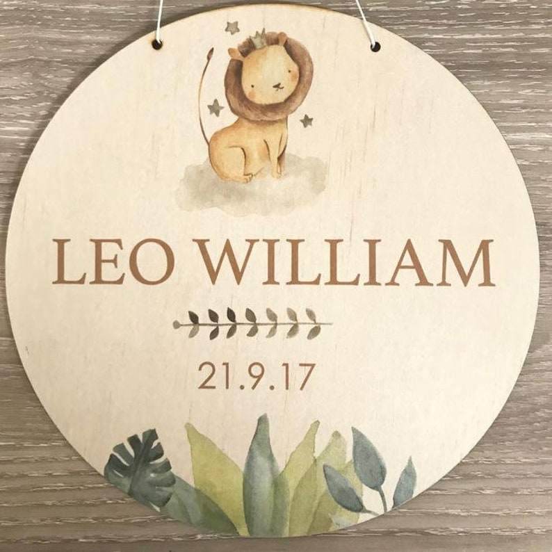New Baby Birth Announcement Wooden Plaque - Etsy