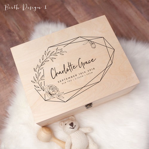 Personalised New Baby Keepsake Box - Etsy