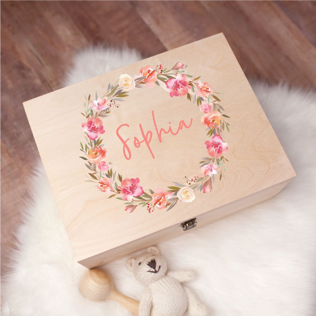 Personalised Baby Gift Keepsake Box Personalised Baby Gifts for Newborn ...