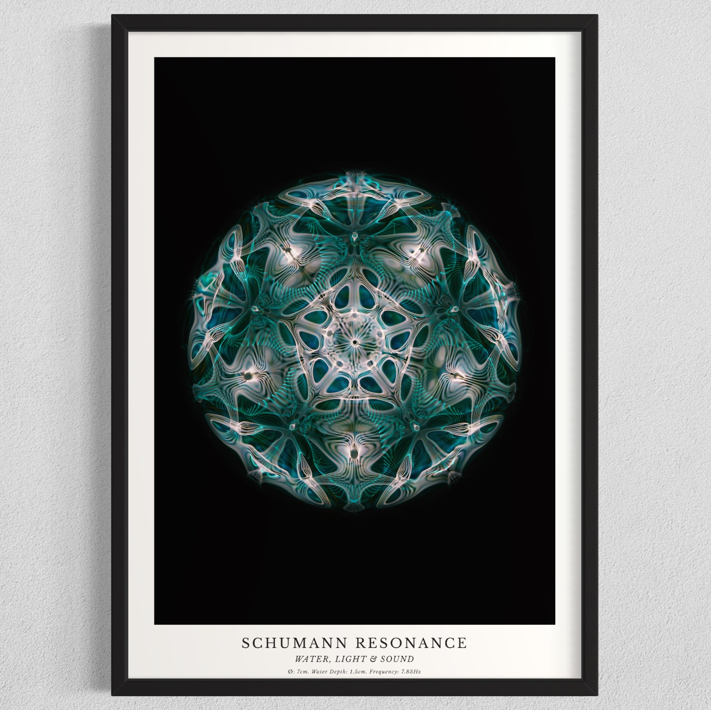 CYMATICS SCHUMANN RESONANCE Photography Print - Frequency - (7.83hz ...