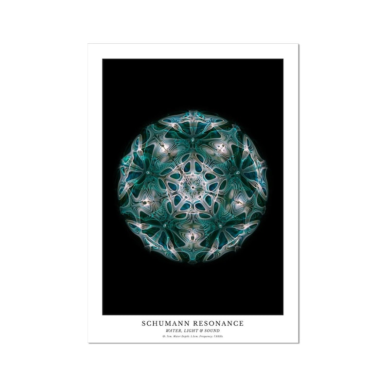 CYMATICS SCHUMANN RESONANCE Photography Print Frequency 7.83hz - Etsy