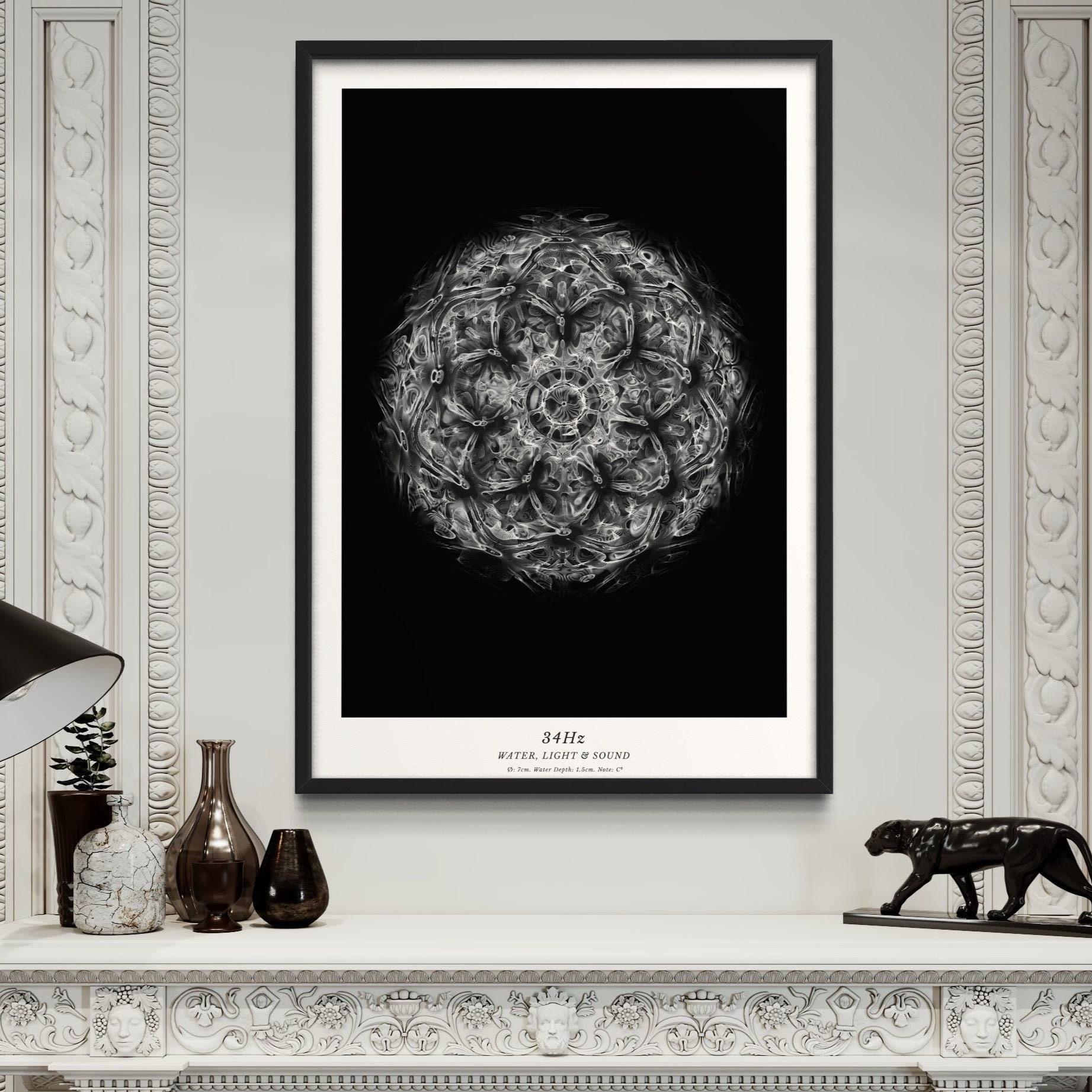 CYMATICS Photography Print - Frequency - 34hz B/W - Etsy