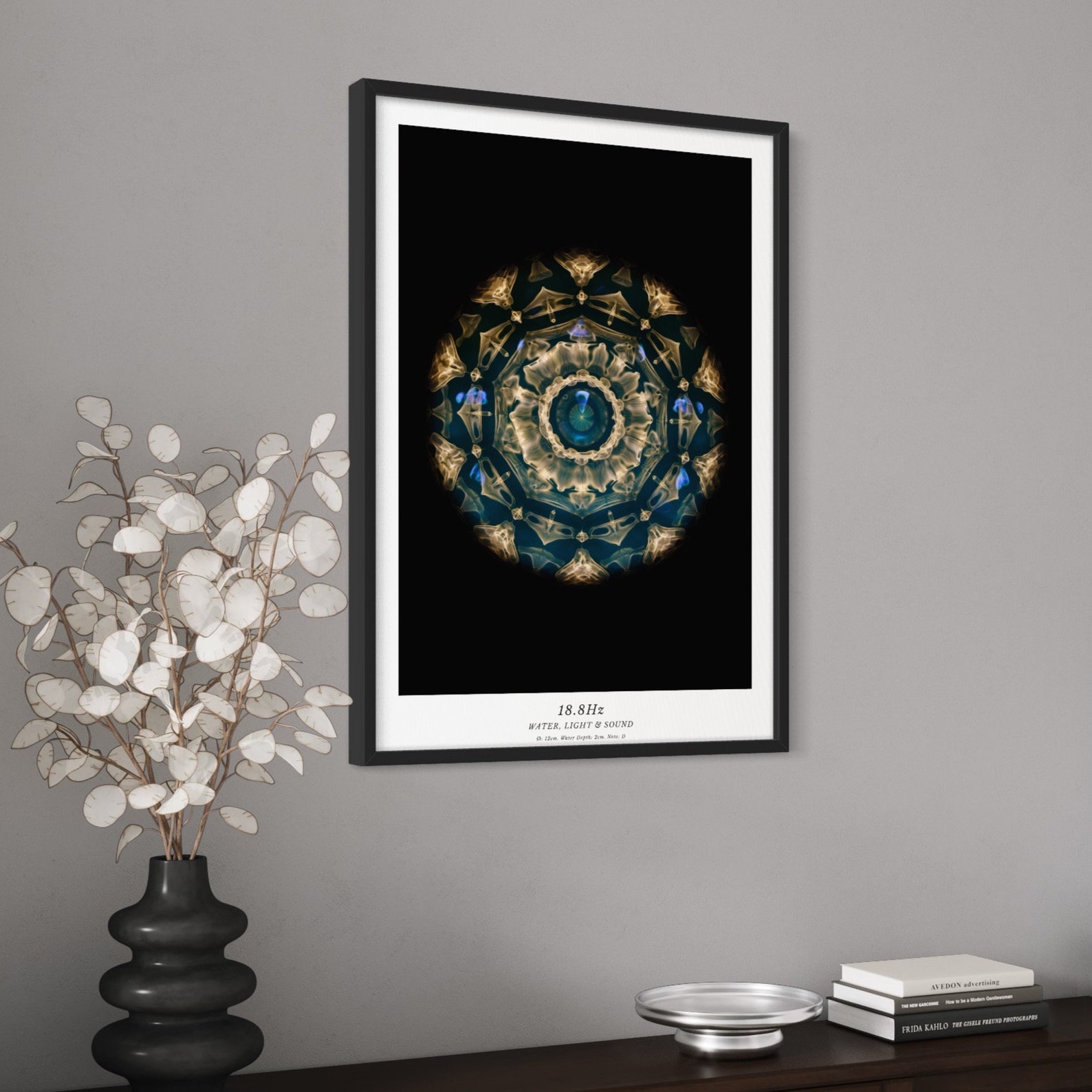 CYMATICS Photography Print - Frequency - 18.8hz (note D) - Etsy