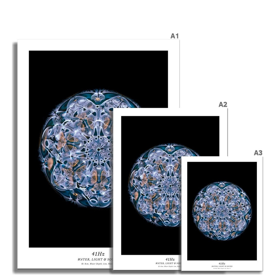 CYMATICS Photography Print - Frequency - 41hz (note E) - Black - Etsy