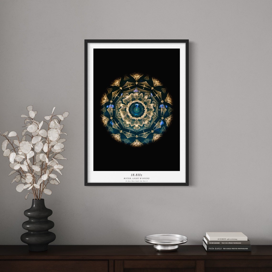 CYMATICS Photography Print - Frequency - 18.8hz (note D) - Etsy