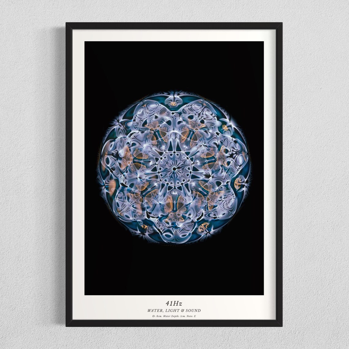 CYMATICS Photography Print - Frequency - 41hz (note E) - Black - Etsy