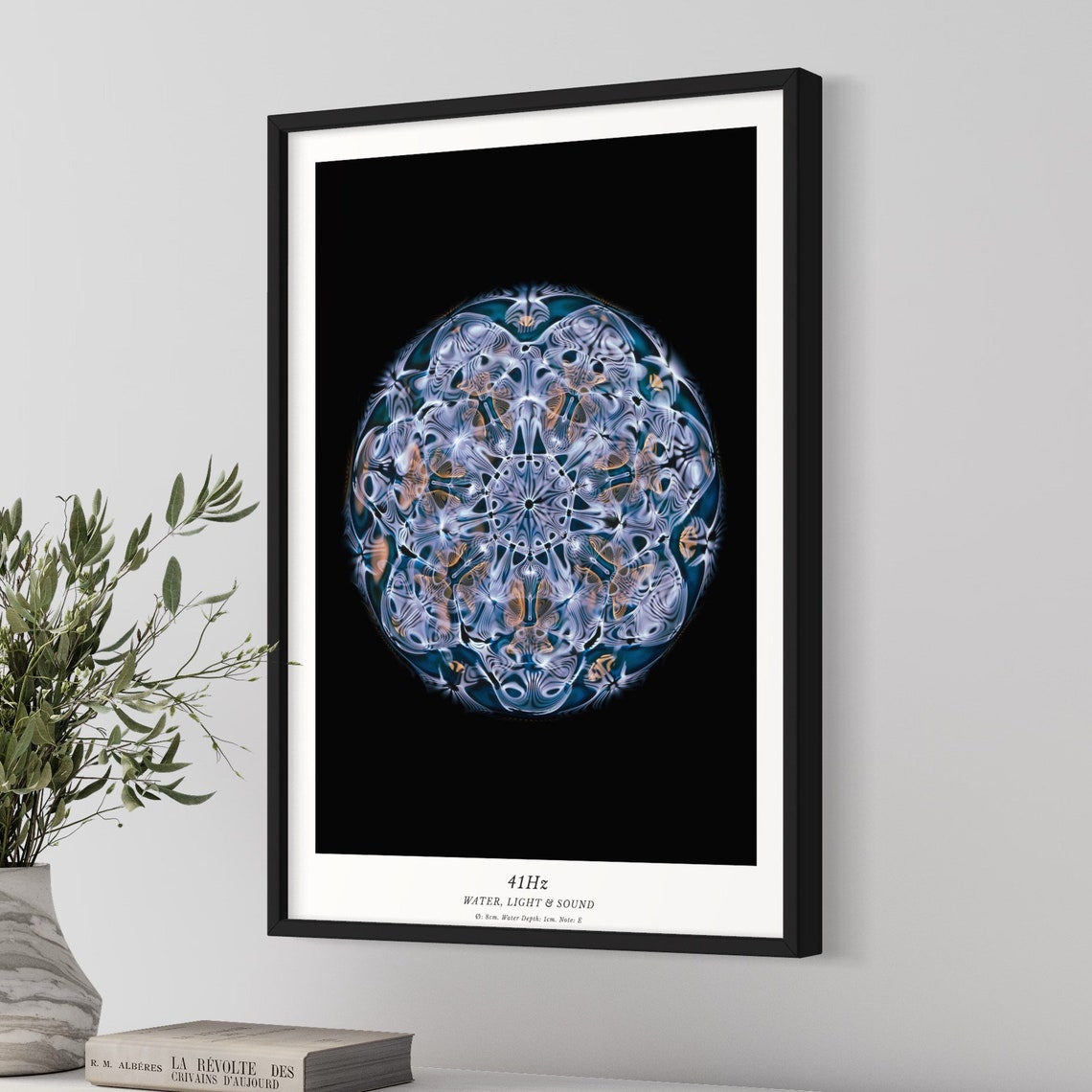 CYMATICS Photography Print - Frequency - 41hz (note E) - Black - Etsy