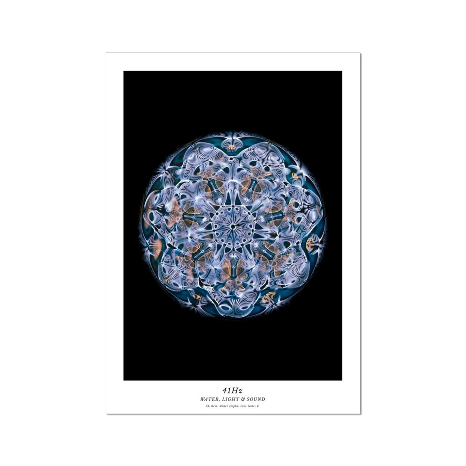 CYMATICS Photography Print - Frequency - 41hz (note E) - Black - Etsy