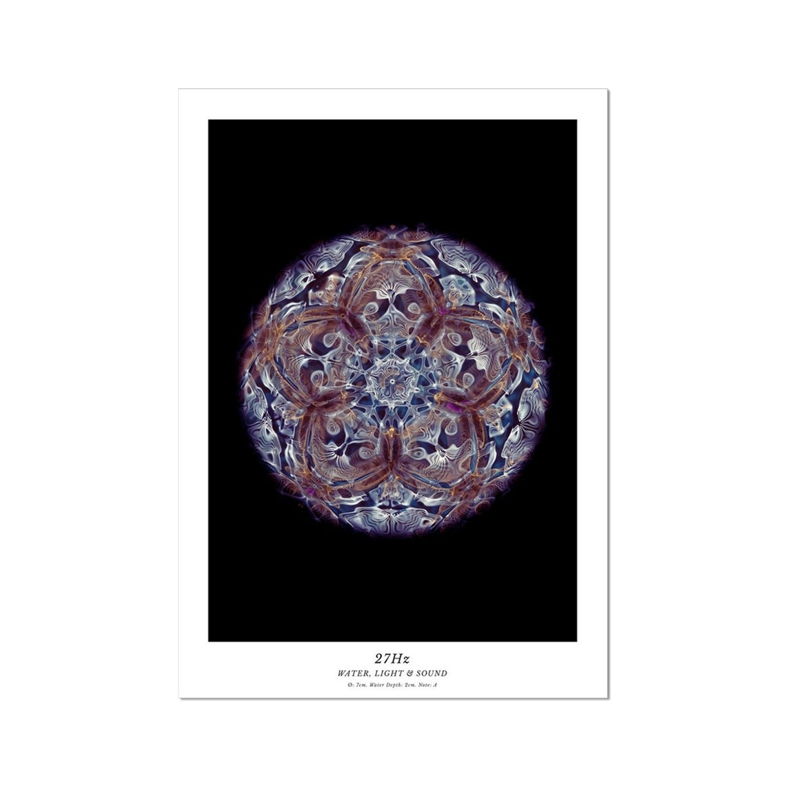 CYMATICS Photography Print - Frequency - 27hz (note A) - Etsy