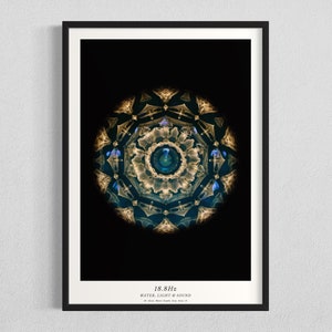 CYMATICS Photography Print - Frequency - 18.8hz (note D) - Etsy