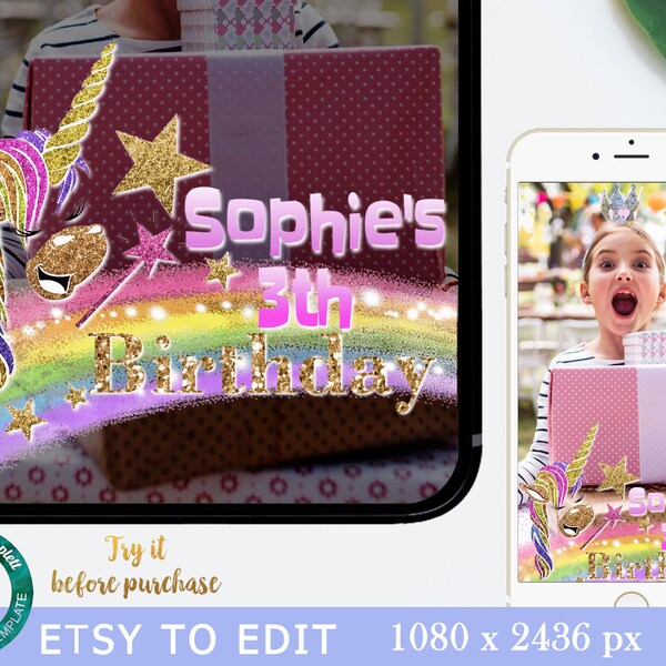 Unicorn Filter - Etsy