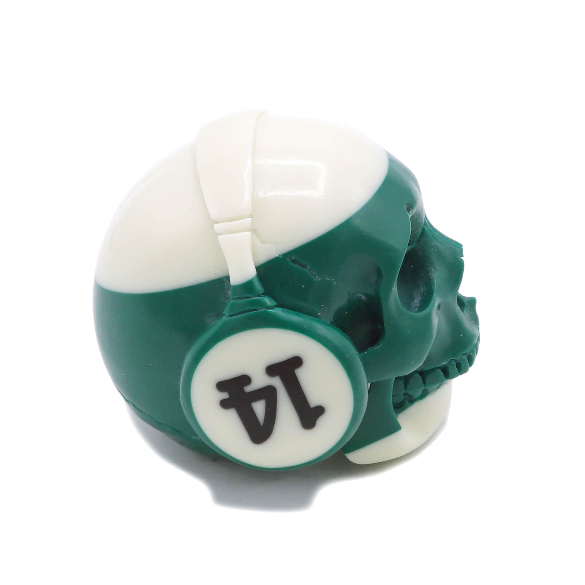 Hand Carved Dj Pool Ball Skull, 8 Ball, Skeleton Head Billiard Ball ...