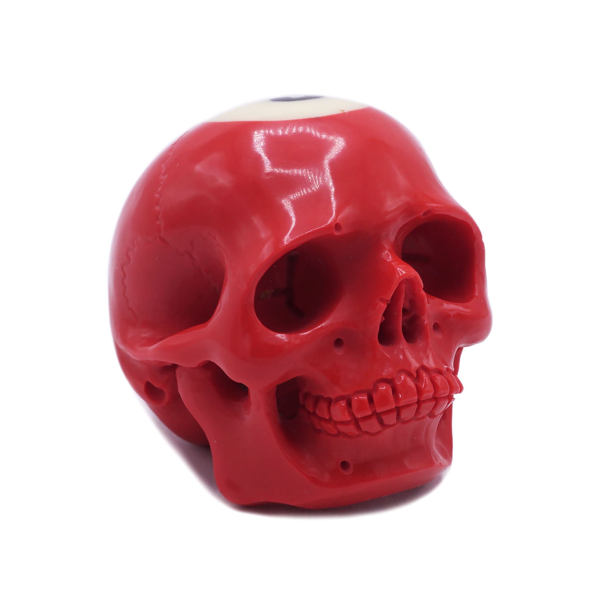 Hand Carved Pool Ball Skull, 8 Ball, Skeleton Head Billiard Ball, Skull ...