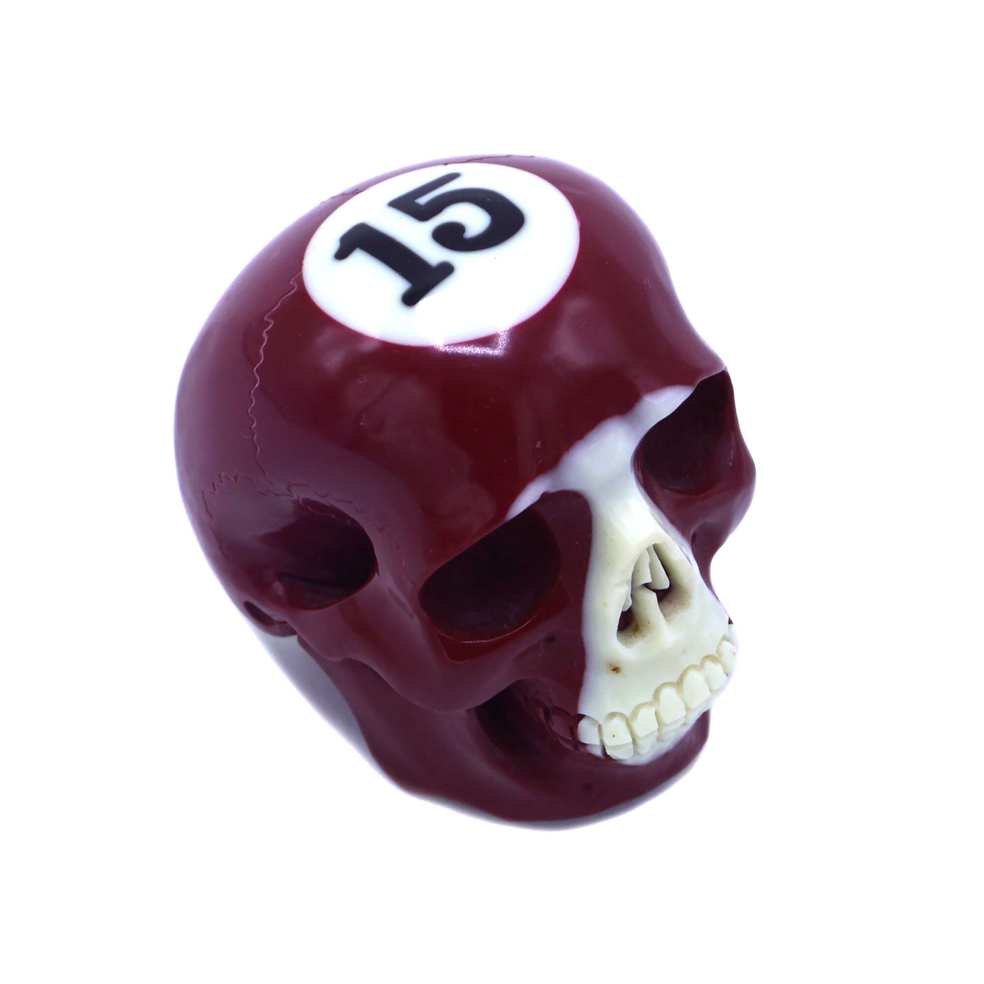 Hand Carved Pool Ball Skull, 8 Ball, Skeleton Head Billiard Ball, Skull ...