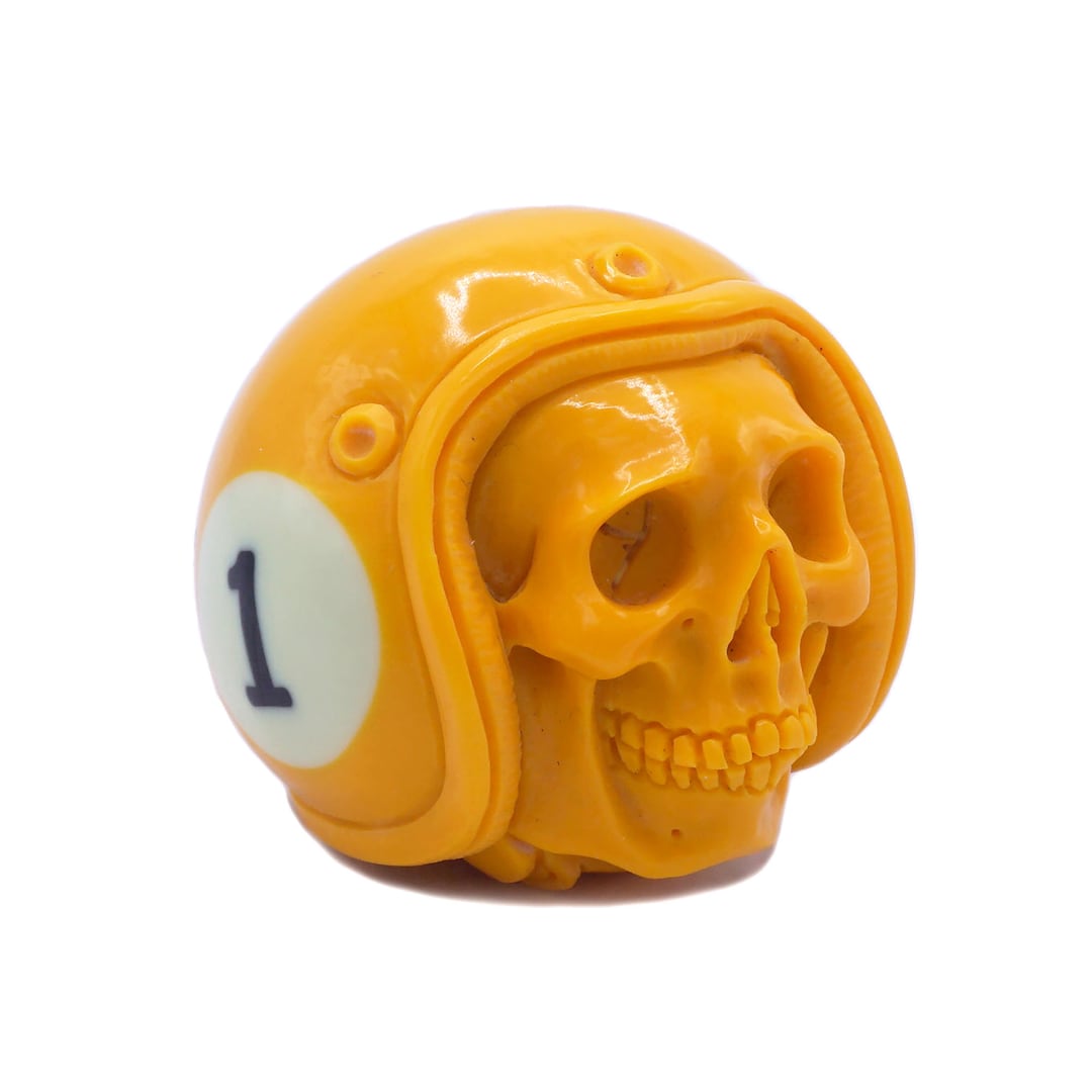 Hand Carved Pool Ball Skull, 8 Ball, Motorcyce Helmet, Skeleton Head ...