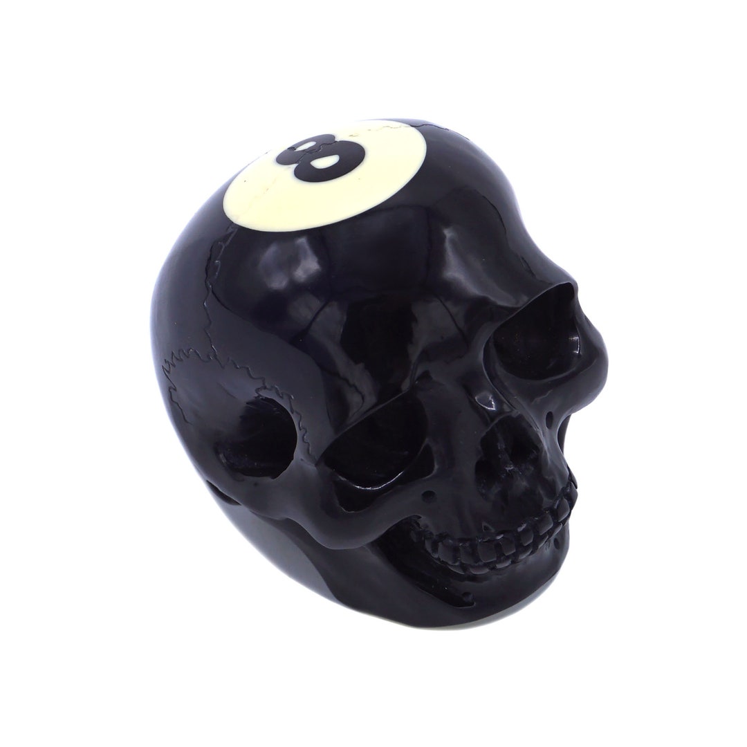 Hand Carved Pool Ball Skull 8 Ball Skeleton Head Billiard - Etsy