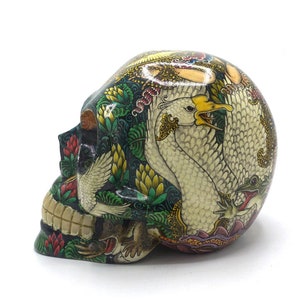 Hand Made Resin Skull, Hand Painted, Skull Art, Skull Homeware, Local ...