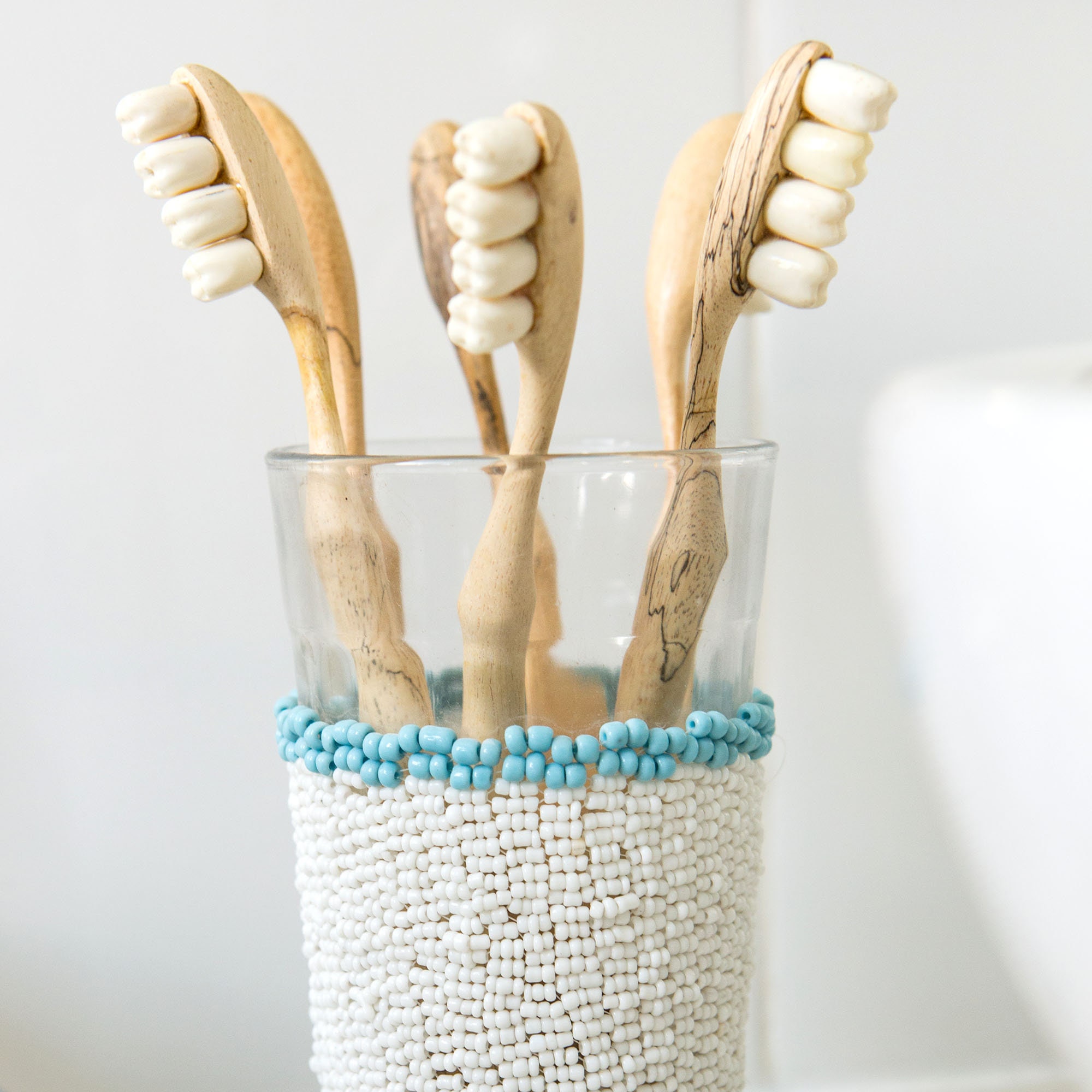 Hand Carved Wood Toothbrush With Bone Teeth, Skull Art, Skull Homeware ...