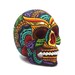Hand Made Resin Skull, Hand Painted, Tribal Art, Skull Homeware, Color ...
