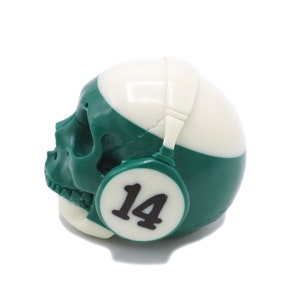 Hand Carved Dj Pool Ball Skull, 8 Ball, Skeleton Head Billiard Ball ...