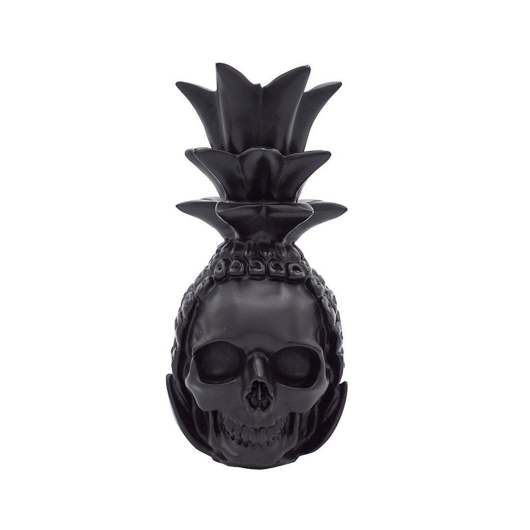 Hand Made Resin Pineapple Skull, Skull Art, Skull Homeware, Kitchen ...