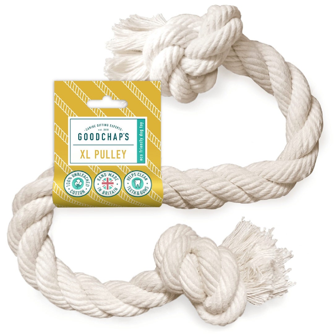 XL Pulley Rope Dog Toy Extra Large and Tough Dog Tug Toy Eco Friendly ...