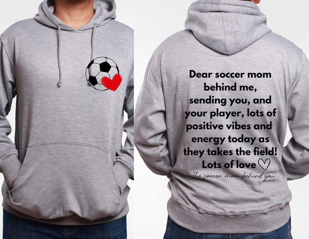 Dear Soccer Mom Behind Me Sending Love Player (2 Designs) PNG Download ...