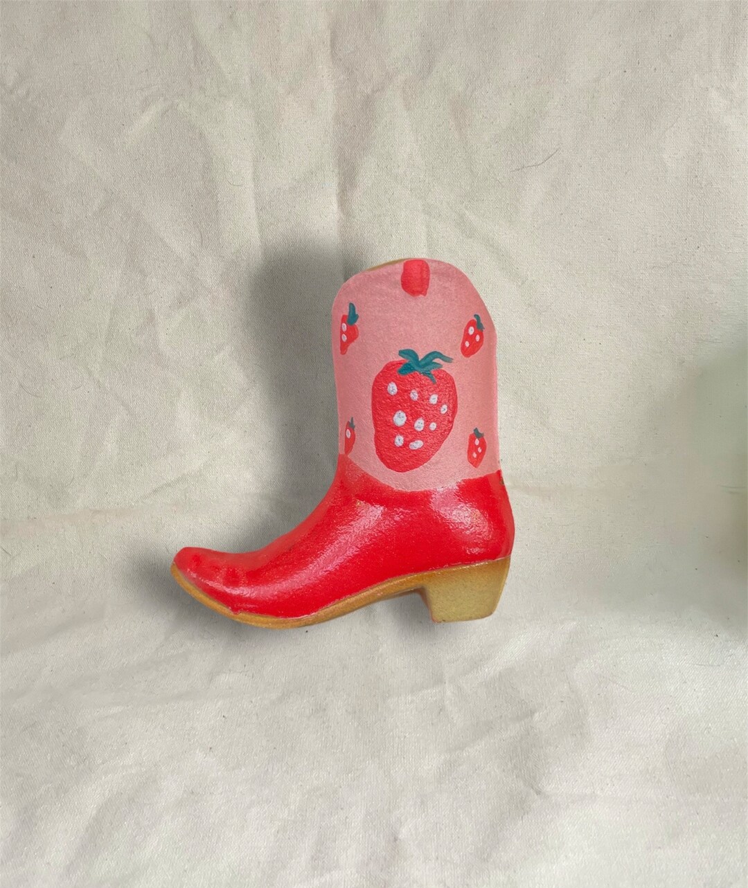 Cowboy Boot Match Striker - Strawberry Pattern Ceramic Planter, Vase ...