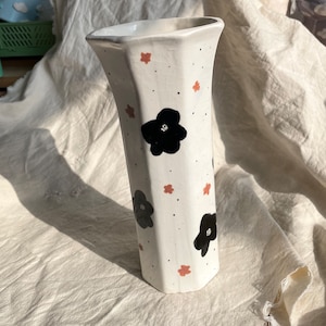 Halloween Vase, Cute Ghost, Pottery Planter, Spooky Home Decor, Novelty ...