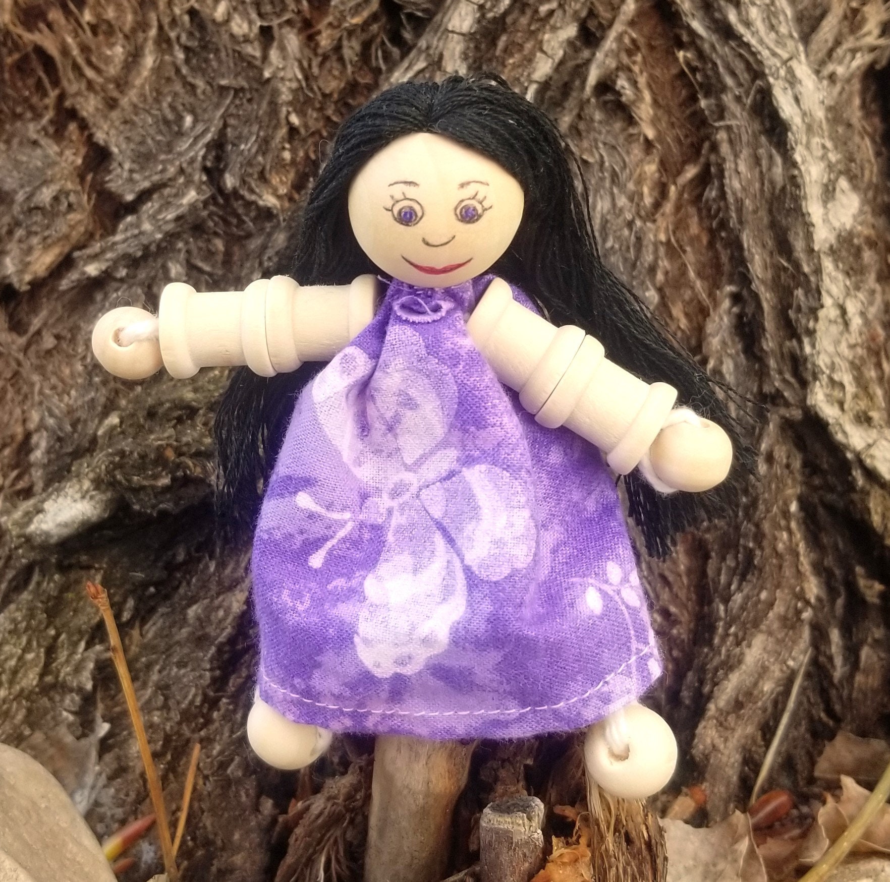 Spool Doll Tutorial: DIY Wooden Doll Pattern (PDF Download) - Etsy