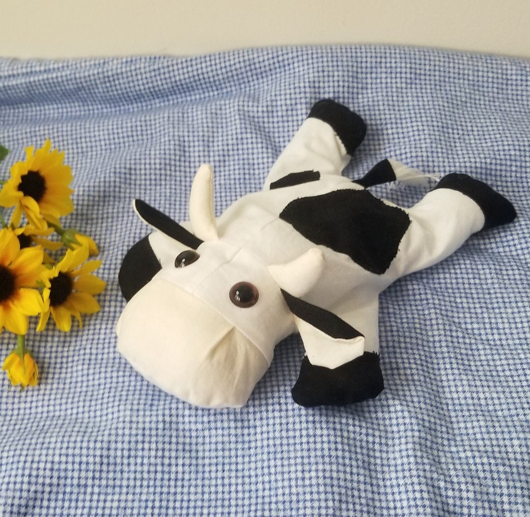 Beanbag Cow PDF Pattern - Easy Stuffed Cow Tutorial - Memory Cow ...
