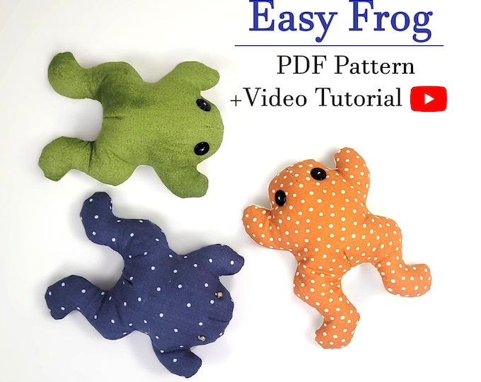 Beanbag Frog Sewing Pattern PDF File - Etsy Canada