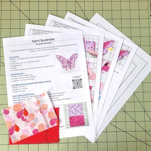Fabric Butterfly Sewing Pattern: DIY Hair Accessory & Decor (PDF ...