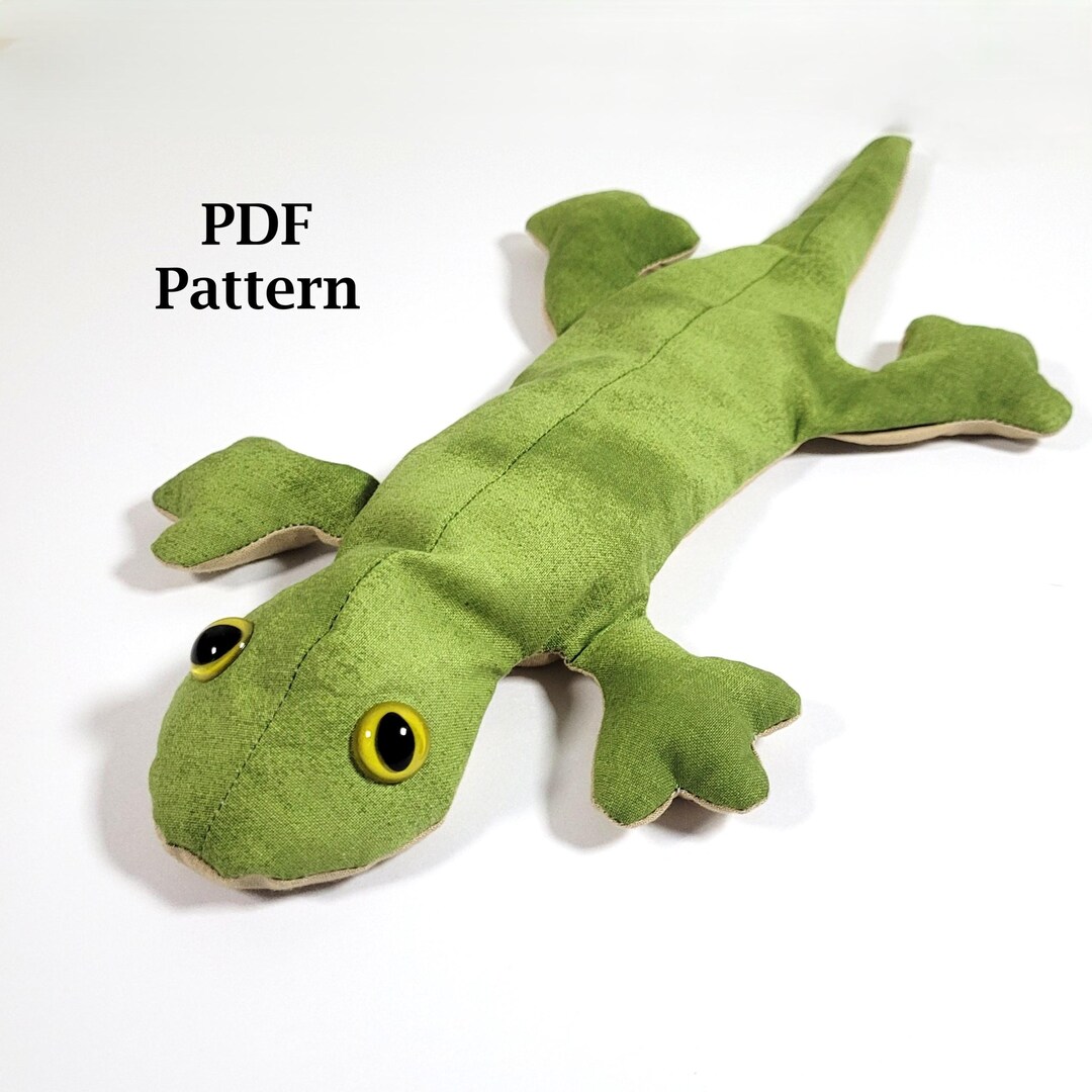 Beanbag Lizard Sewing Pattern - PDF Gecko Pattern Digital Download - Etsy