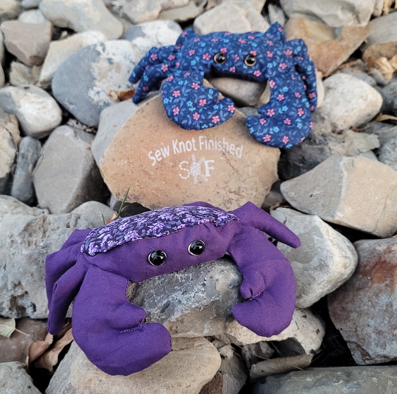 Bean Bag Crab PDF Pattern: Stuffed Crab Sewing Tutorial (digital ...