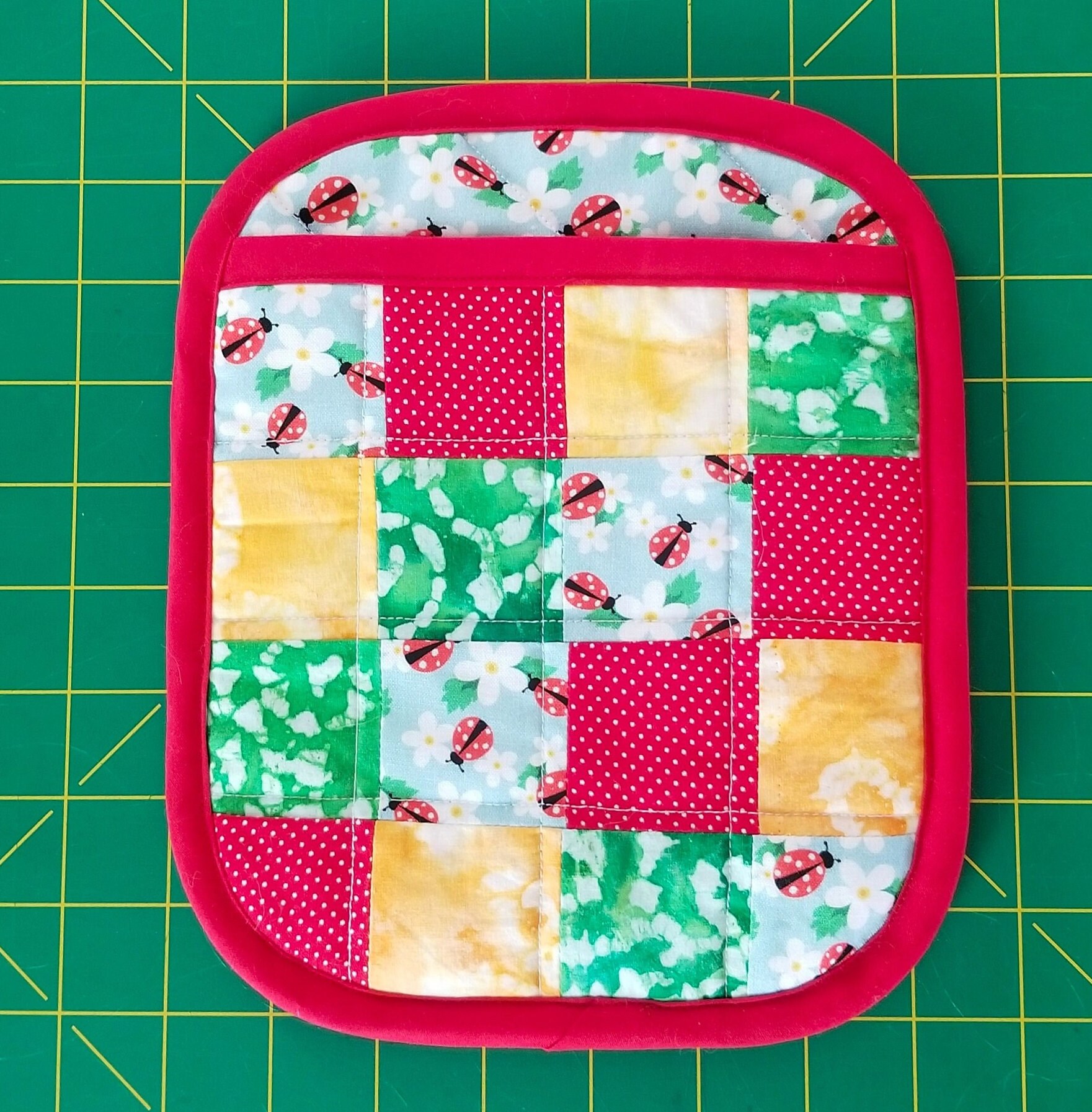 Quilted Potholder Pattern Set: Square & Rectangular With Pocket (PDF ...