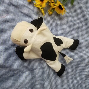 Beanbag Cow Sewing Pattern: Easy Stuffed Animal Tutorial (PDF Download ...