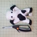 Beanbag Cow Sewing Pattern: Easy Stuffed Animal Tutorial (PDF Download ...