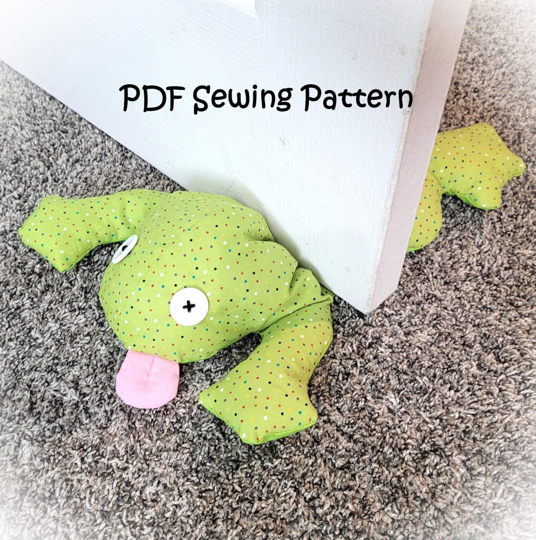 Toad Doorstop Sewing Pattern: Roadkill Doorstopper & Large Frog (PDF ...