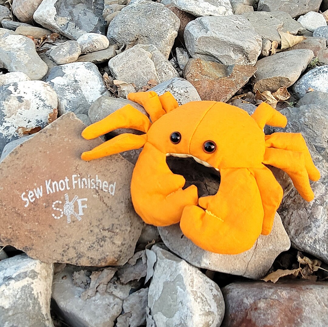 Bean Bag Crab PDF Pattern - Make 2 Styles of Crab - Easy Stuffed Crab ...